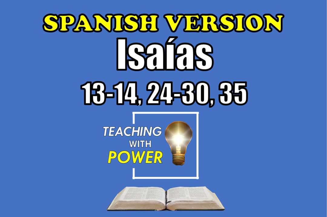 Isaías 13-35 Diapositivas + Folletos (SPANISH VERSION) - Etsy