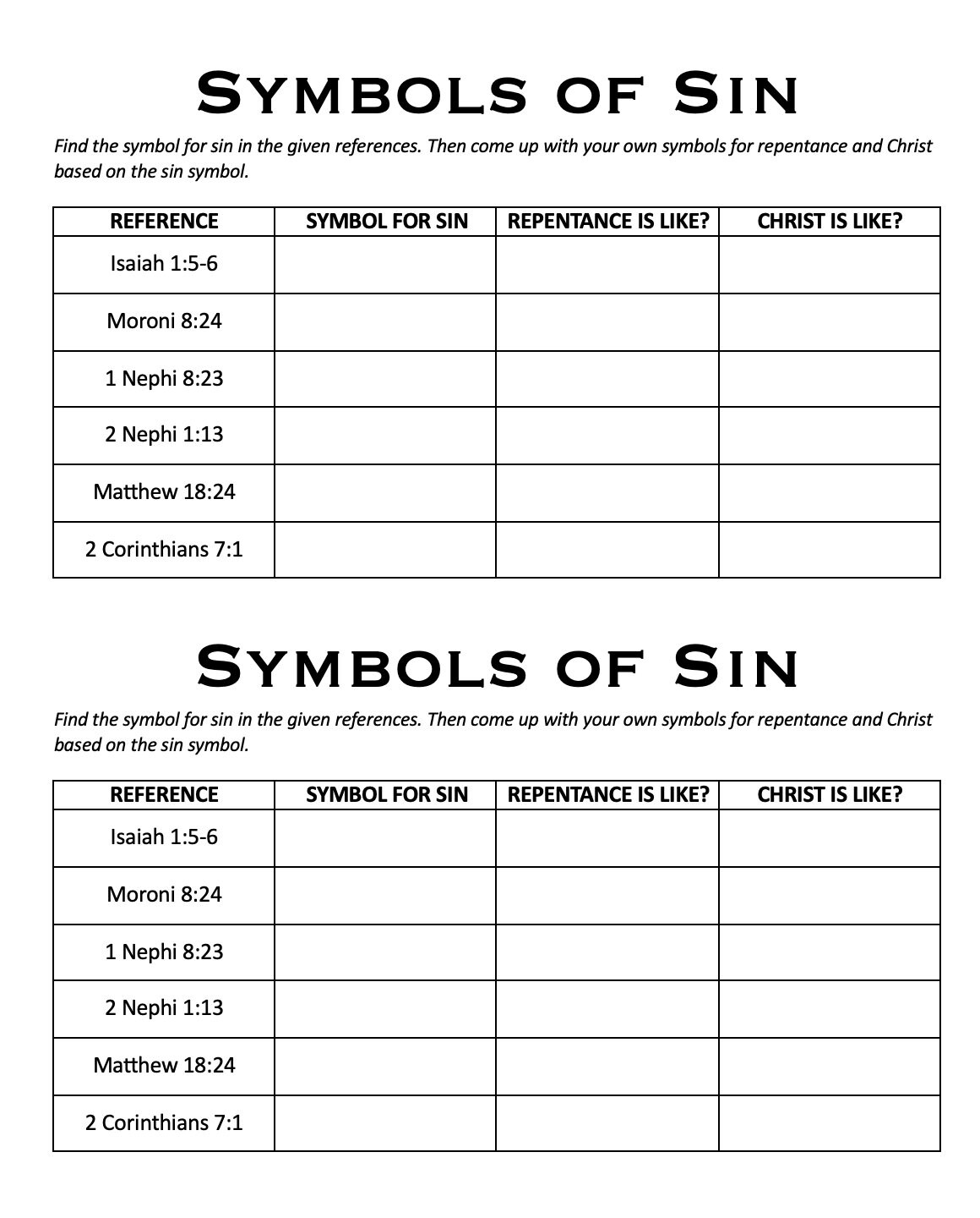 2 Corinthians 1-7 Handouts - Etsy