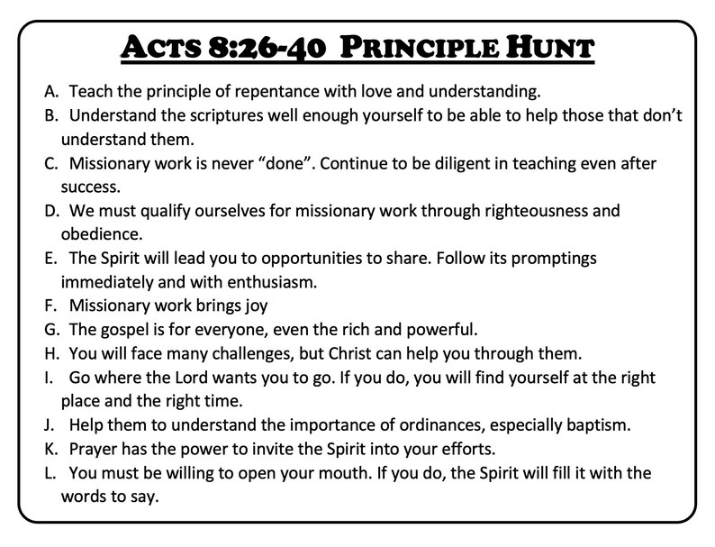 Acts 6-9 Handouts - Etsy