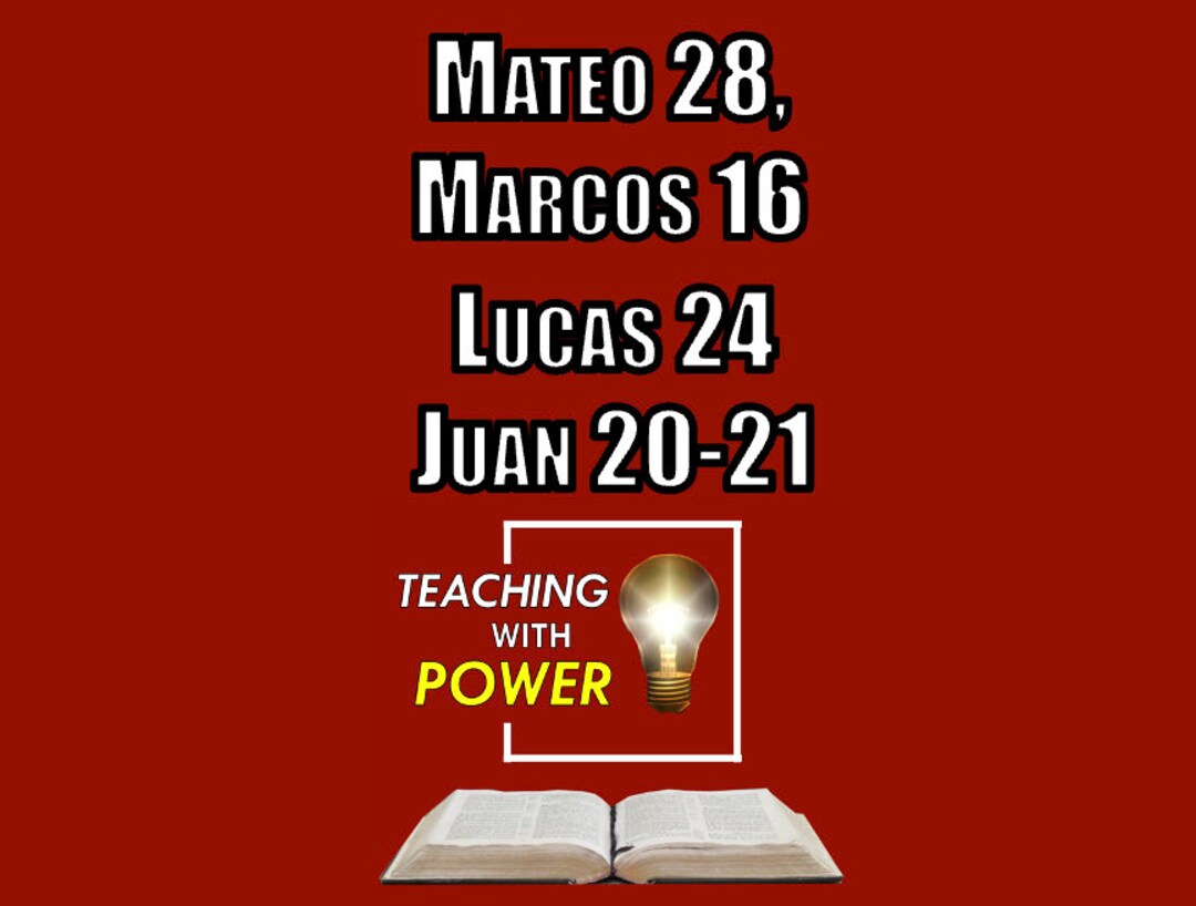 Mateo 28, Marcos 16, Lucas 24, Juan 20-21 Diapositivas + Folletos ...