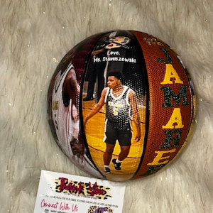 Personalized Photo Basketball | Customized Basketball | Senior Gift ...