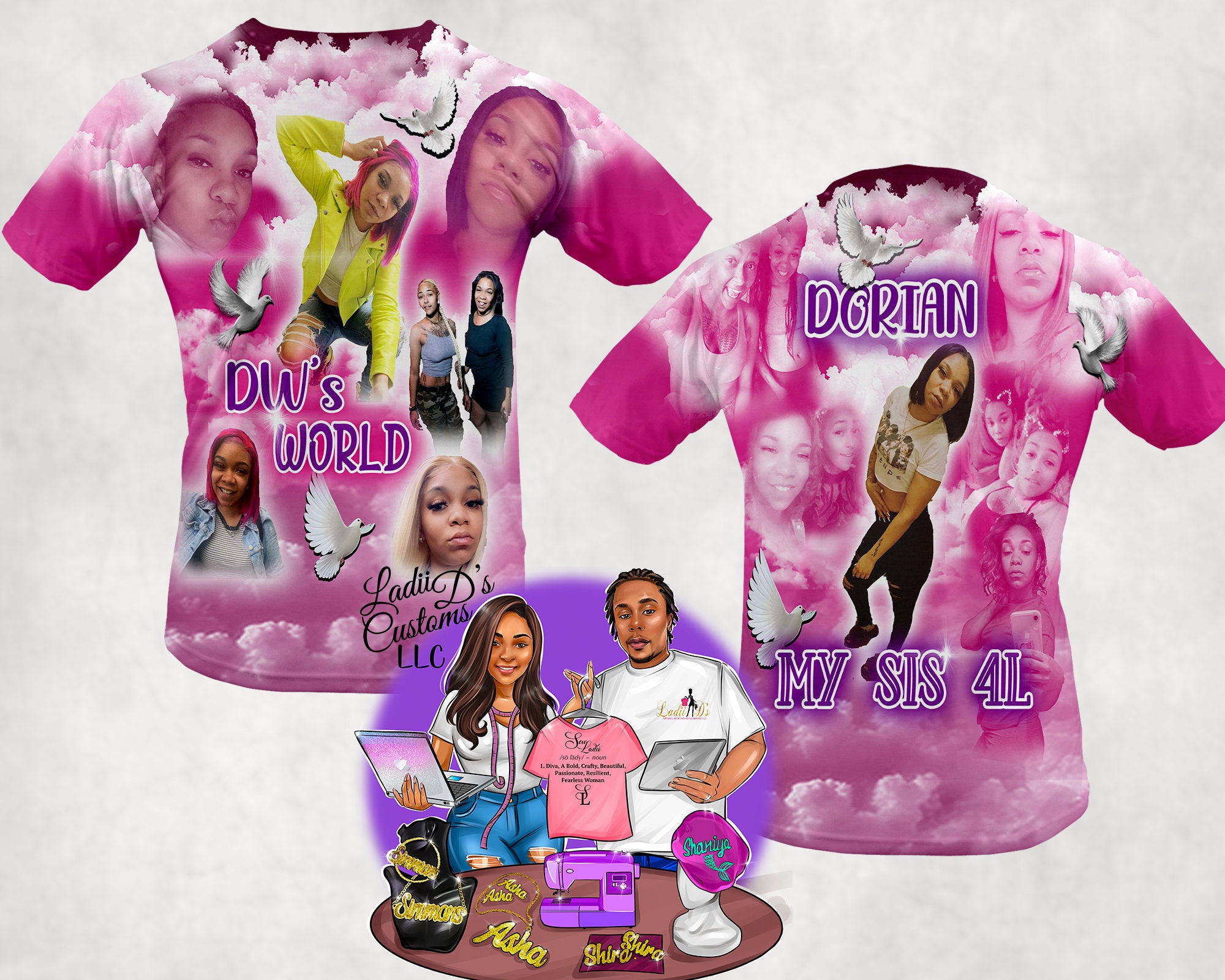 Custom All Over Print Photo Shirt3d Shirt3d Dress Birthday - Etsy