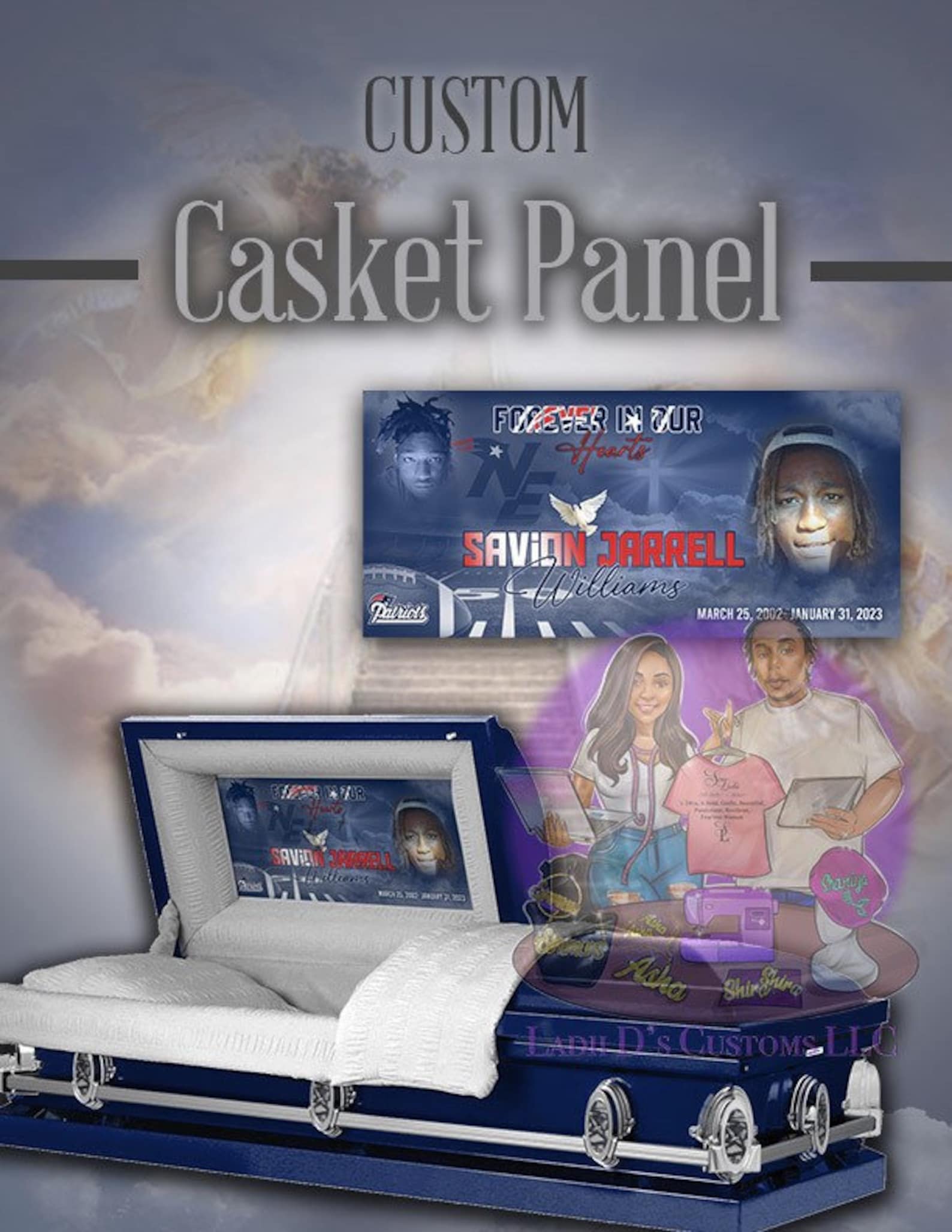 Casket Insert Panel Casket Insert Casket Panel - Etsy