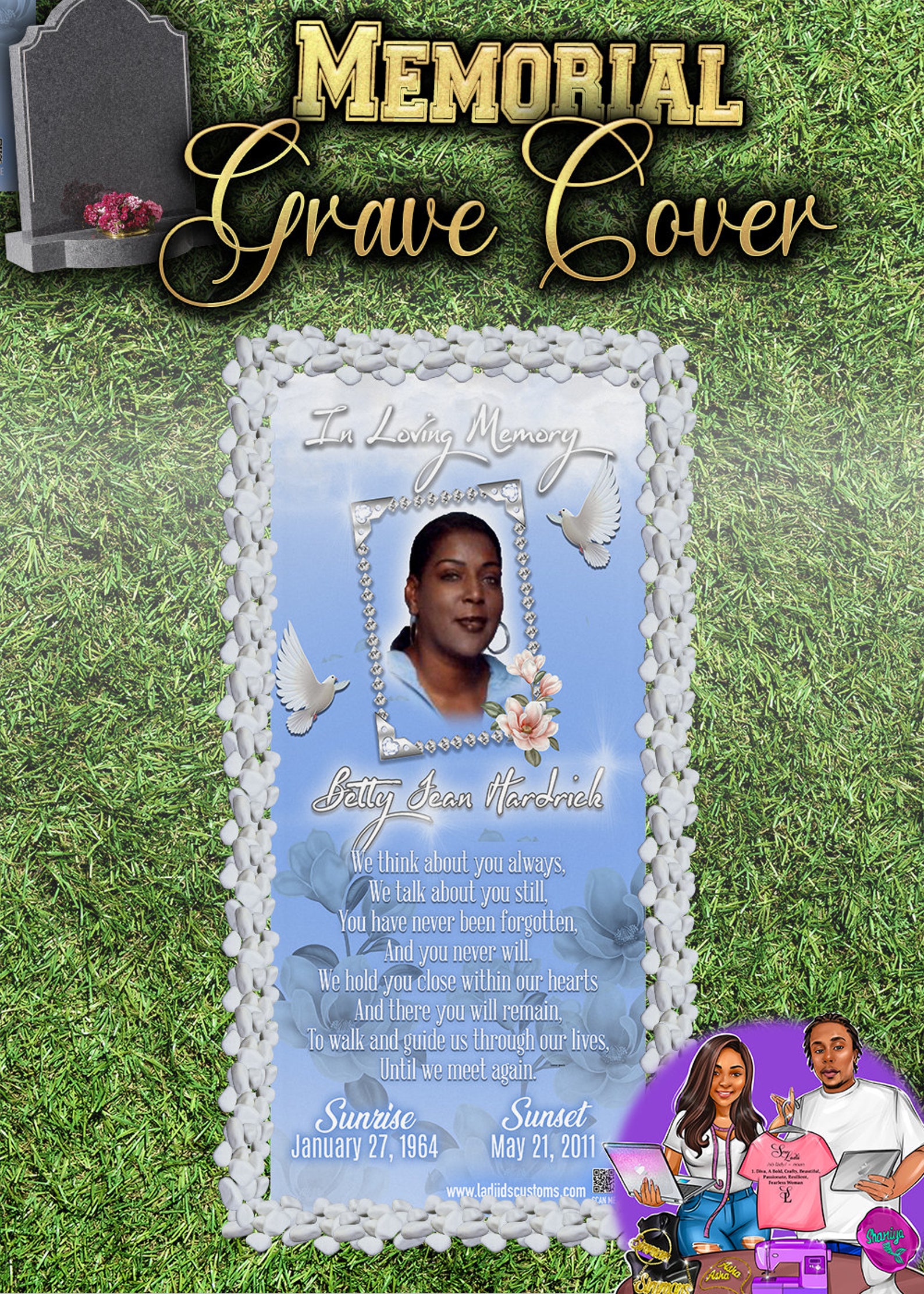 Memorial Grave Cover - Etsy