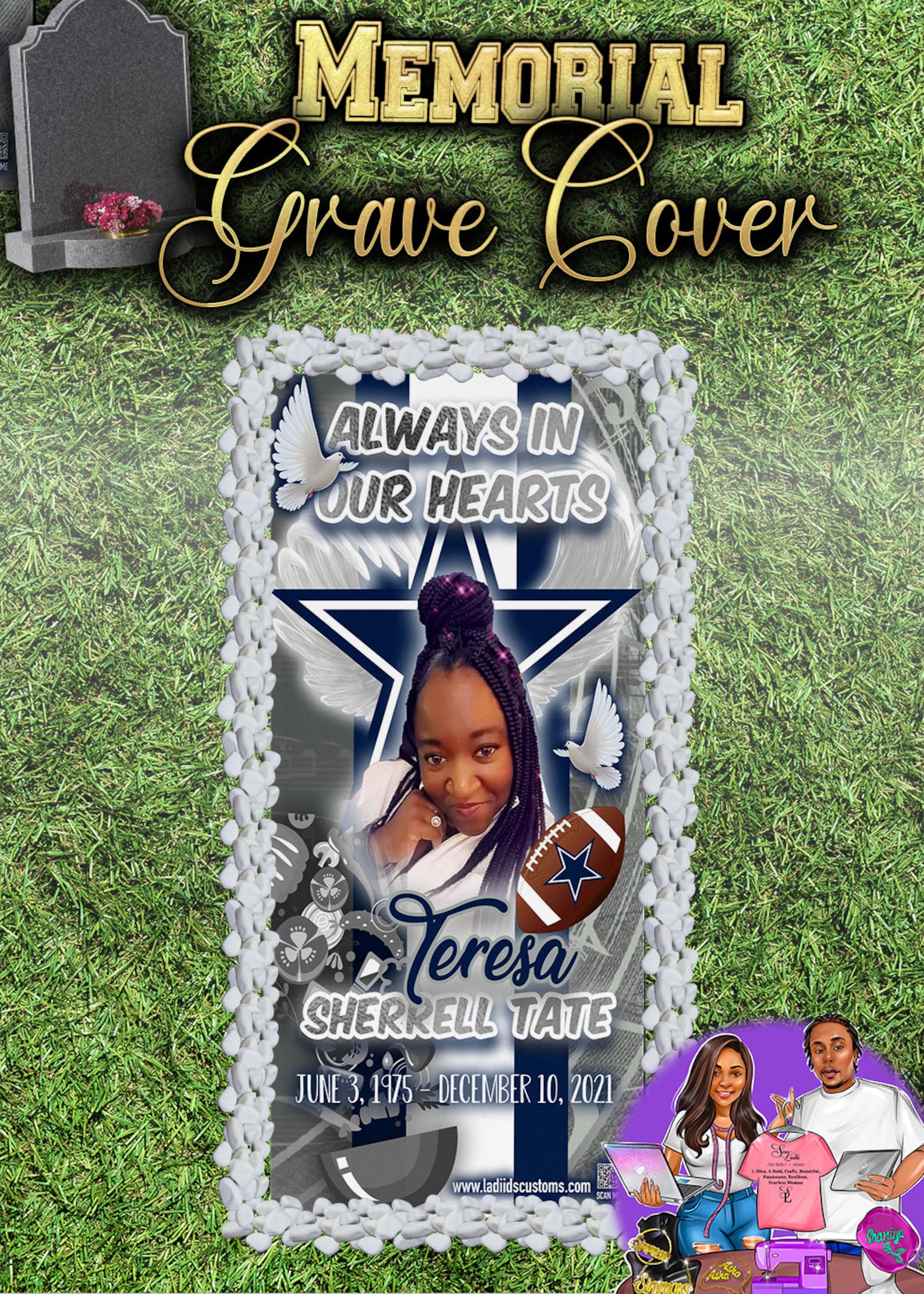 Memorial Grave Cover - Etsy