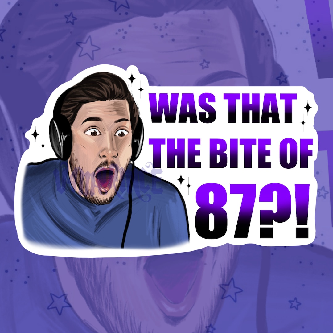 BITE OF 87 Mark Meme Sticker - Etsy