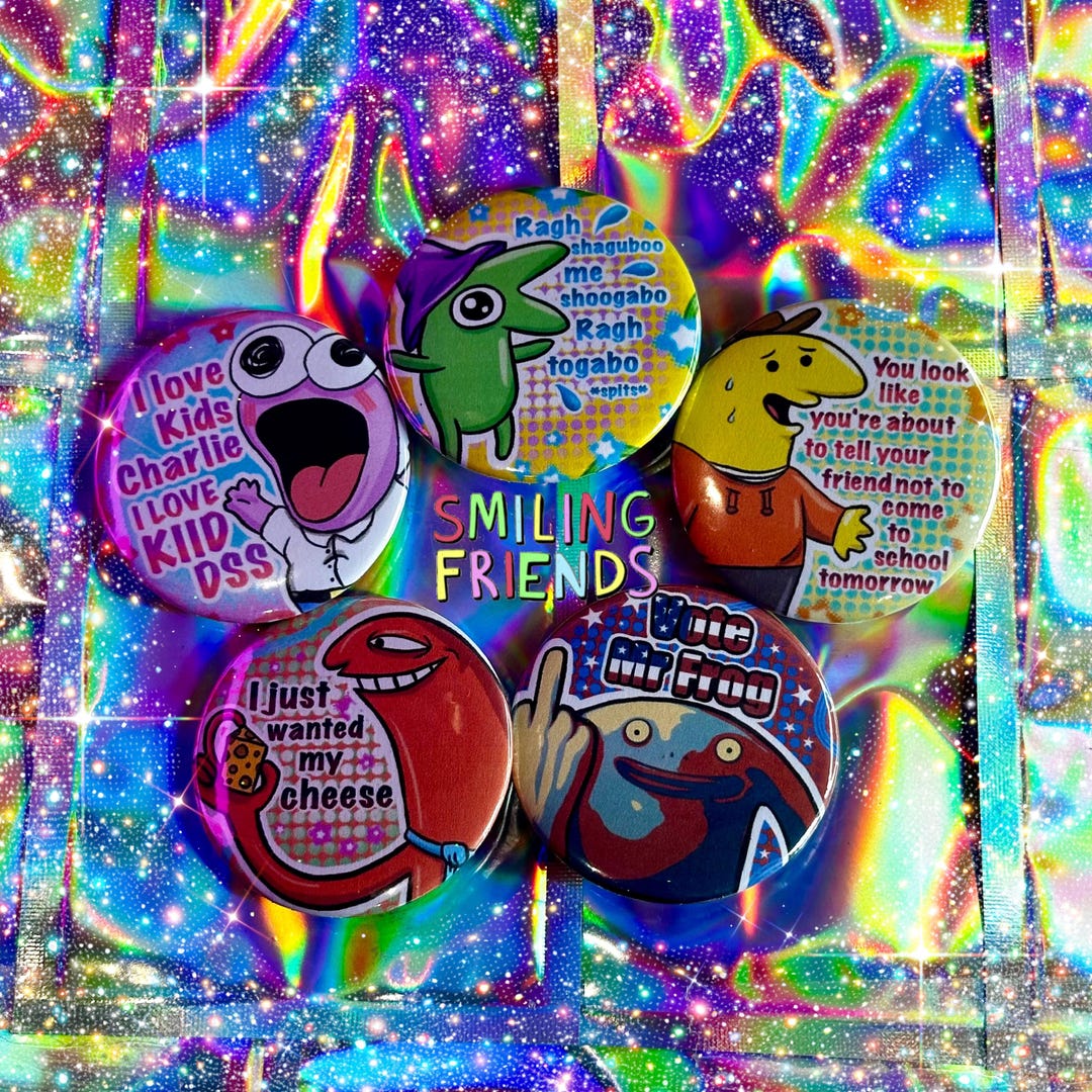 Smiling Friends Group Badges - Etsy