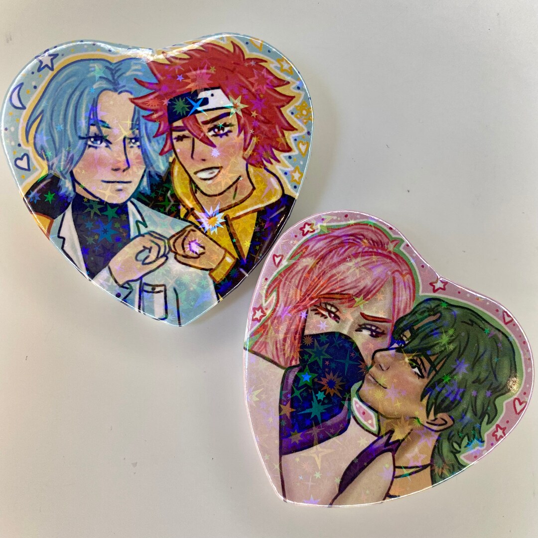 SK8 the Infinity Joe Cherry Reki Langa Holographic Heart - Etsy