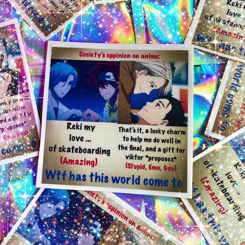 YOI X SK8 Meme Sticker - Etsy