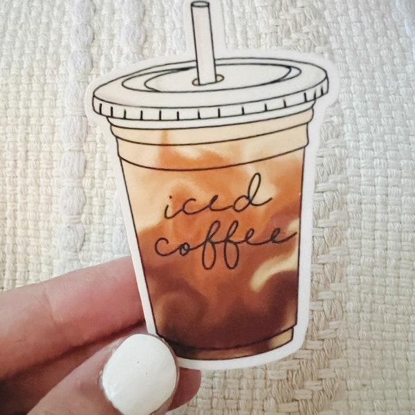 Iced Coffee Sticker - Etsy