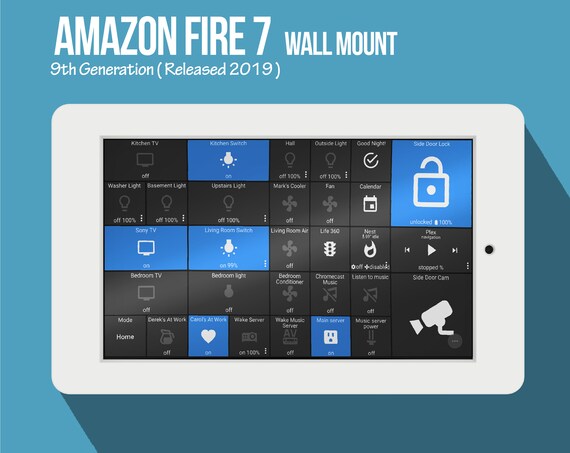 Amazon Fire 7 Tablet 9 Generation 2019 Model Wall Mount | Etsy