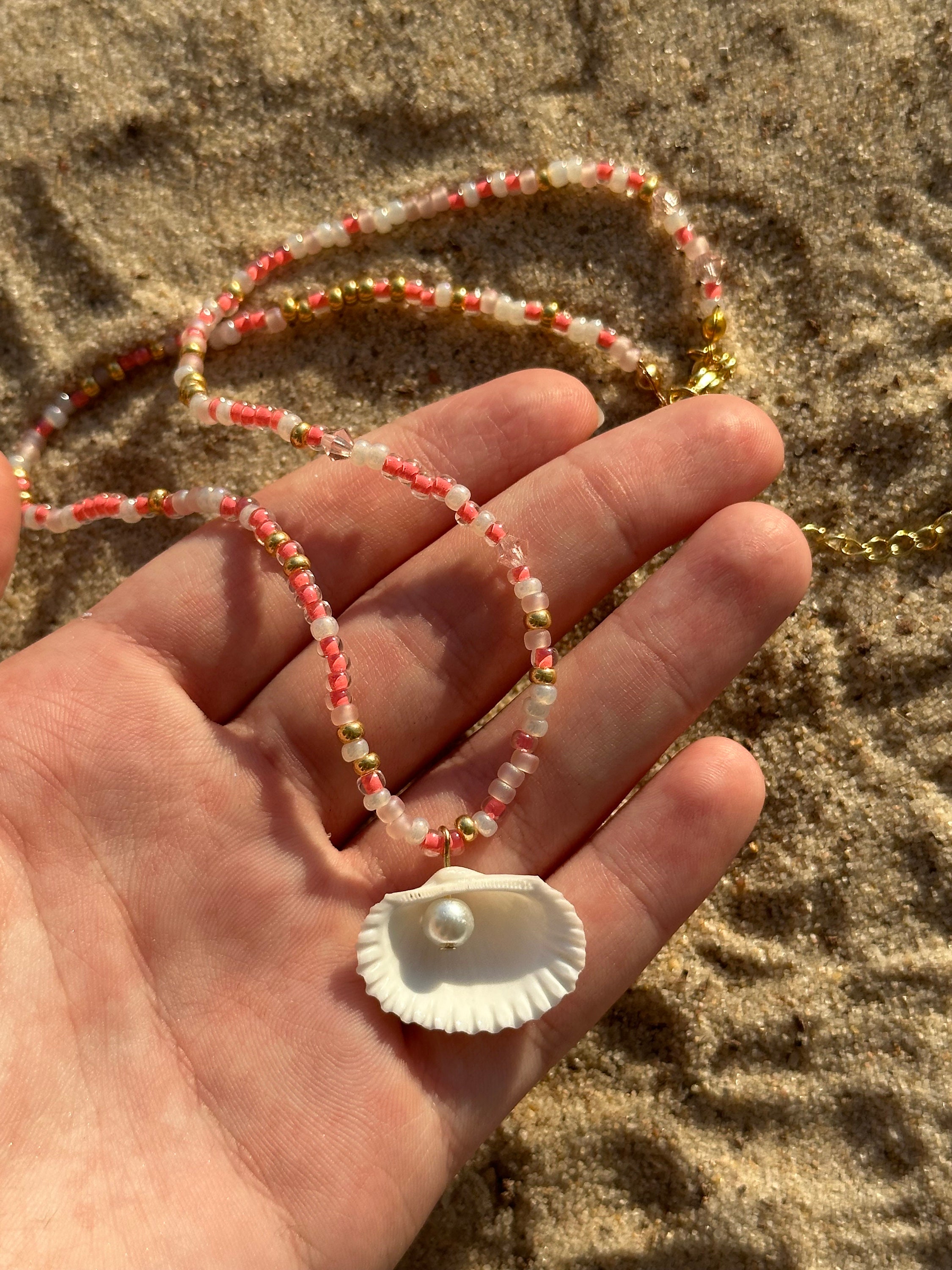 Natural Shell Necklace - Etsy