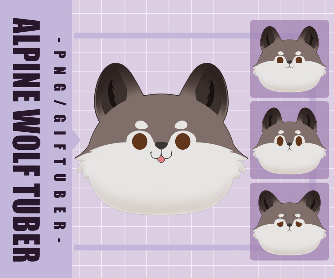 Png/giftuber Lupe the Alpine Wolf Mochi - Etsy
