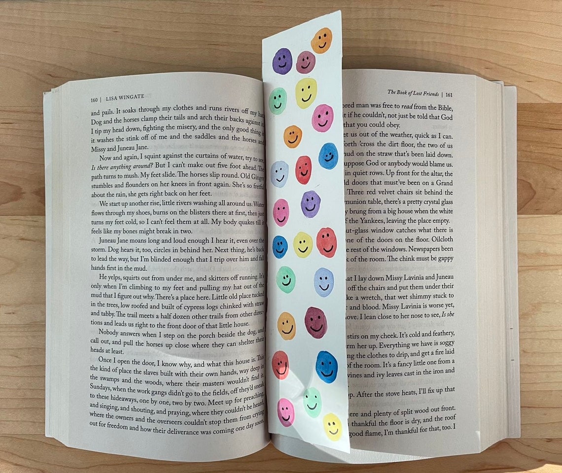 Happy Face Bookmark Positive Affirmation Bookmark Personalized Bookmark ...