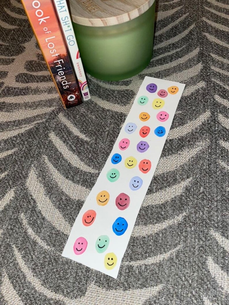 Happy Face Bookmark Positive Affirmation Bookmark Personalized Bookmark ...