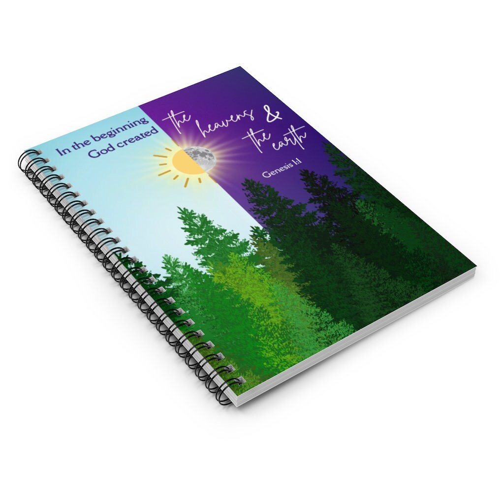 Custom in the Beginning Bible Verse Notebook Genesis Bible - Etsy