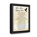 Custom Memorial Poem Canvas Wrap | Life is but a Stopping Place ...