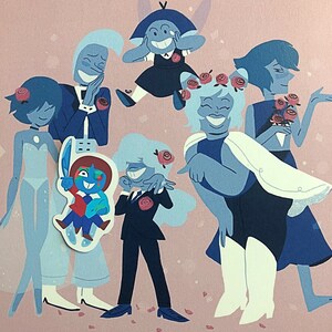 Steven Universe Future Fusion Stickers Sunstone Rainbow Quartz 2.0 ...