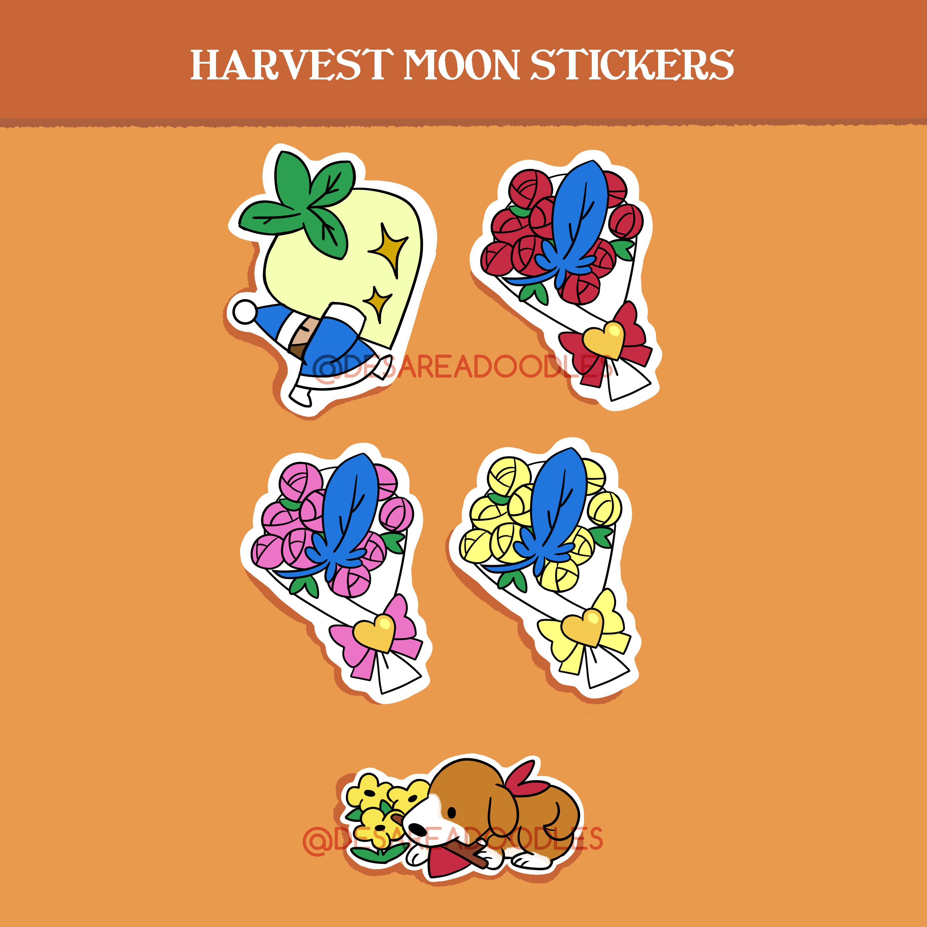 Stickers Paper Kawaii Stickers Anime Stickers Harvest Moon Sticker Pack ...