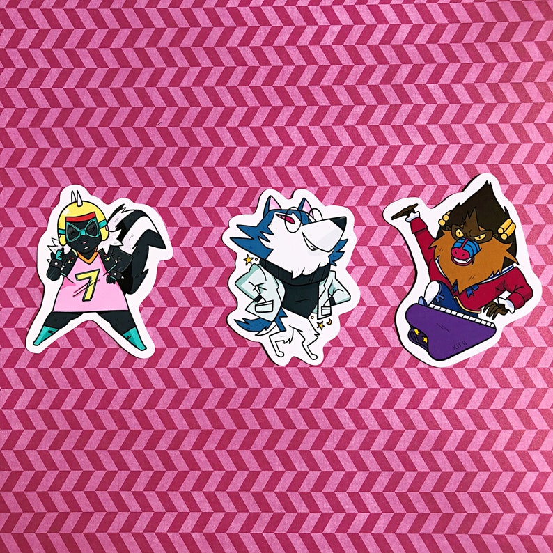 KIPO Cute Sticker Set Kipo Benson Wolf - Etsy