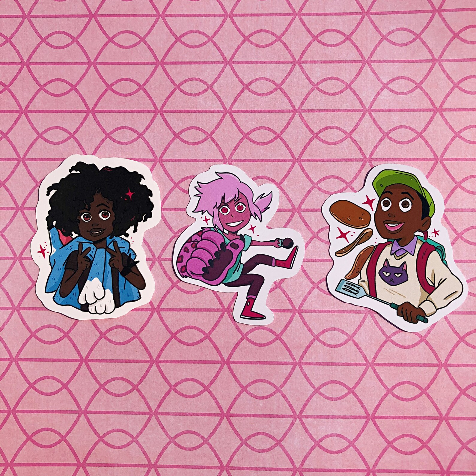 KIPO Cute Sticker Set Kipo Benson Wolf | Etsy