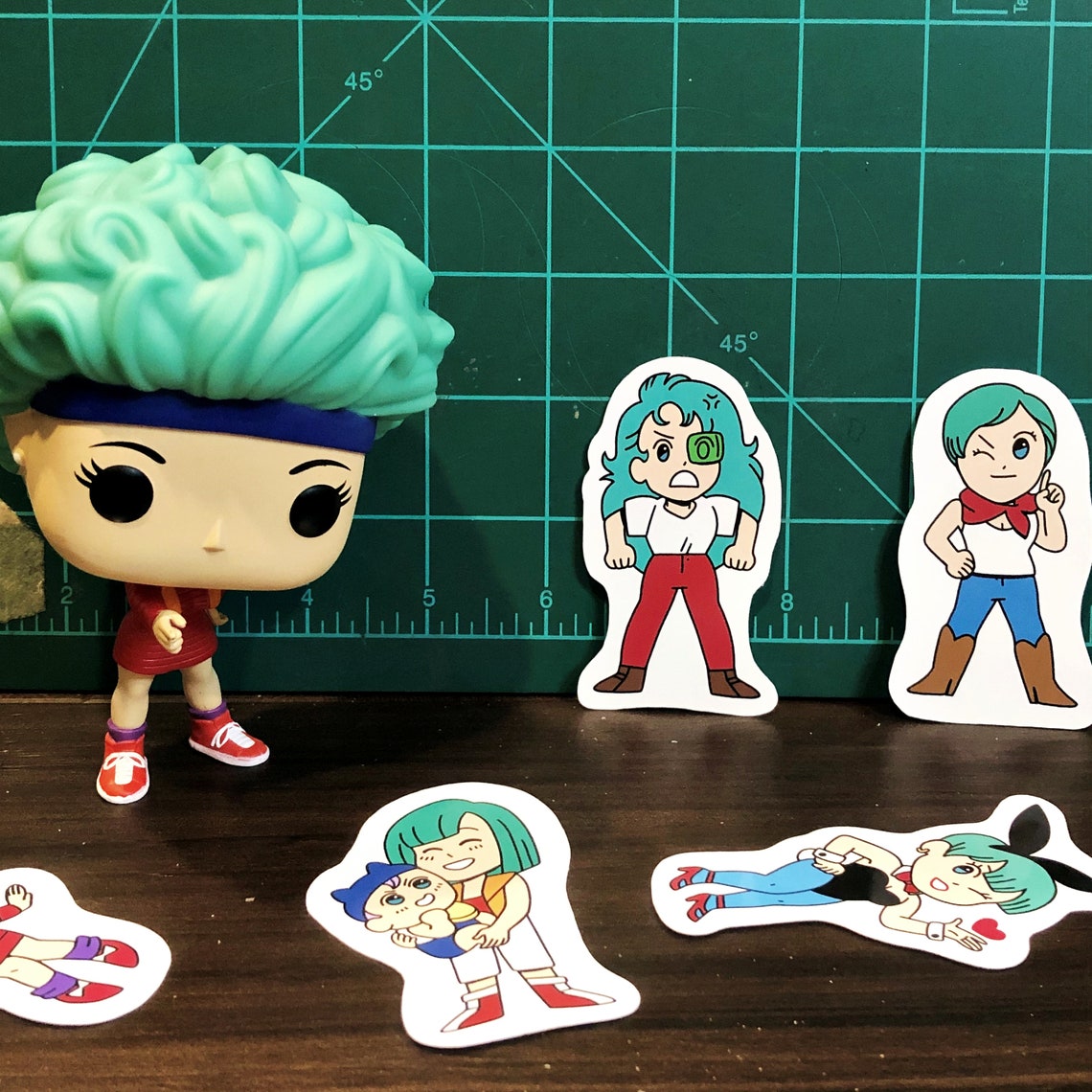 Dragonball Z Bulma Briefs Sticker Pk Etsy