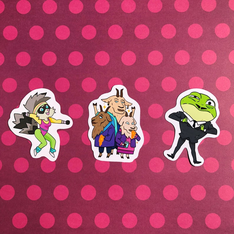 KIPO Cute Sticker Set Kipo Benson Wolf | Etsy