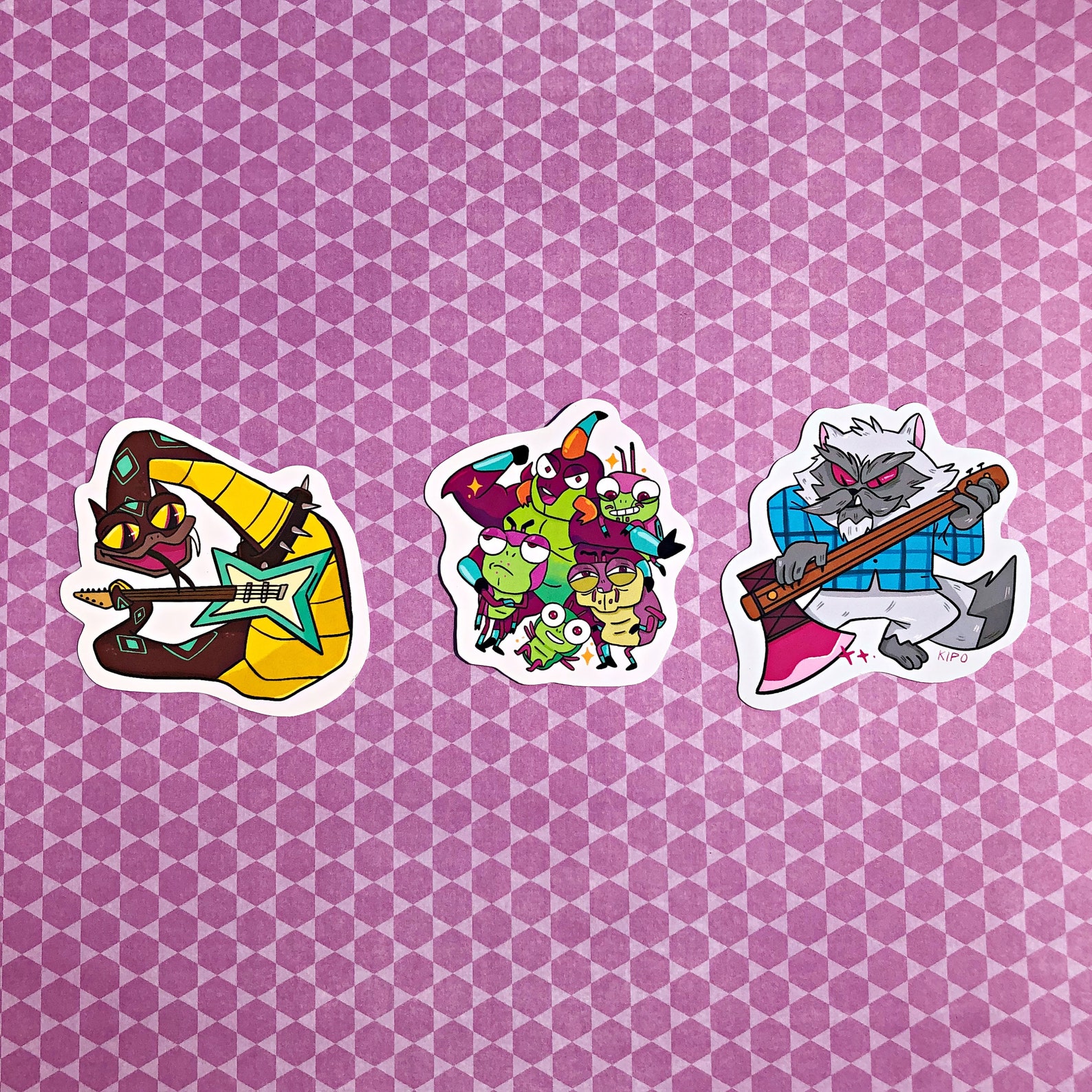 KIPO Cute Sticker Set Kipo Benson Wolf - Etsy