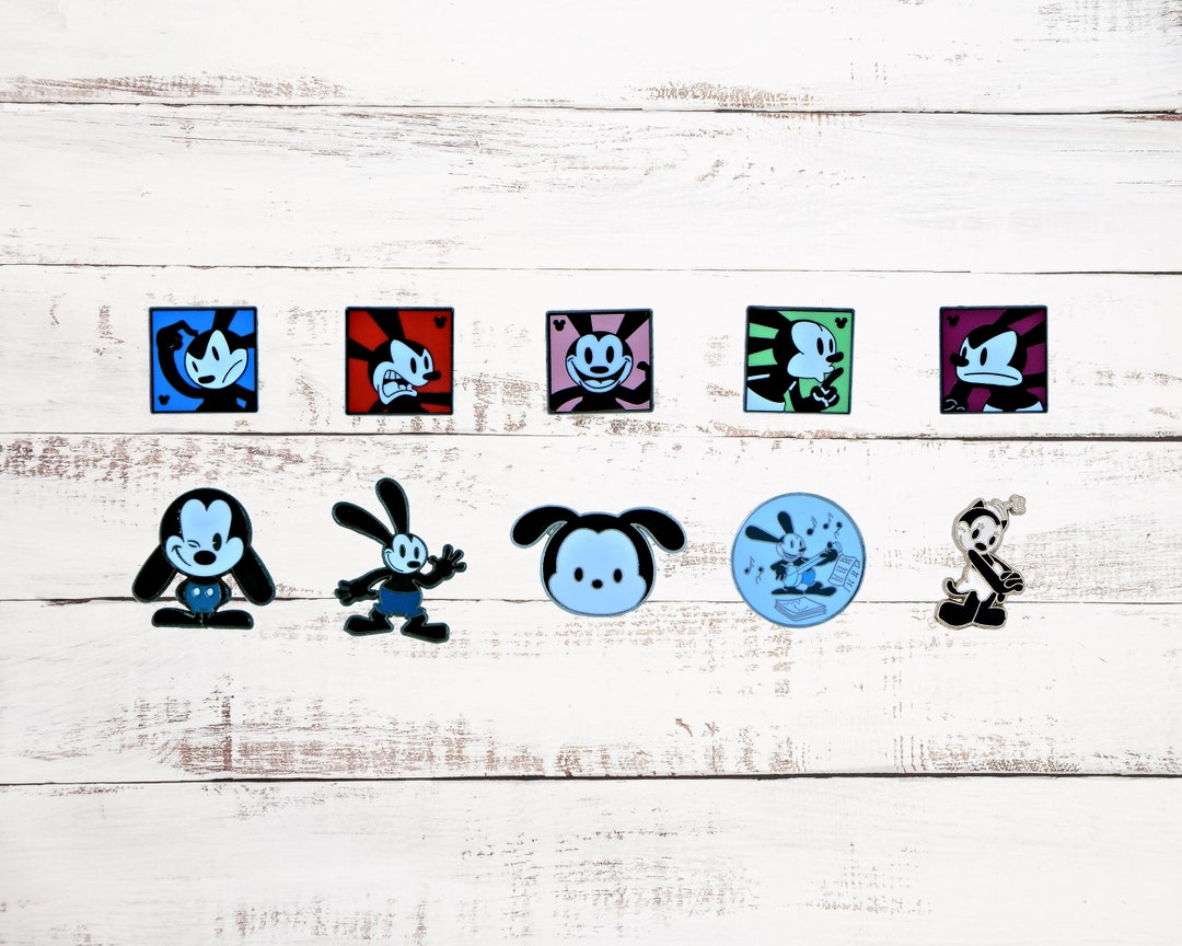 Oswald Lucky Rabbit Themed 5 Disney Trading Pins ~ Randomly Assorted ...