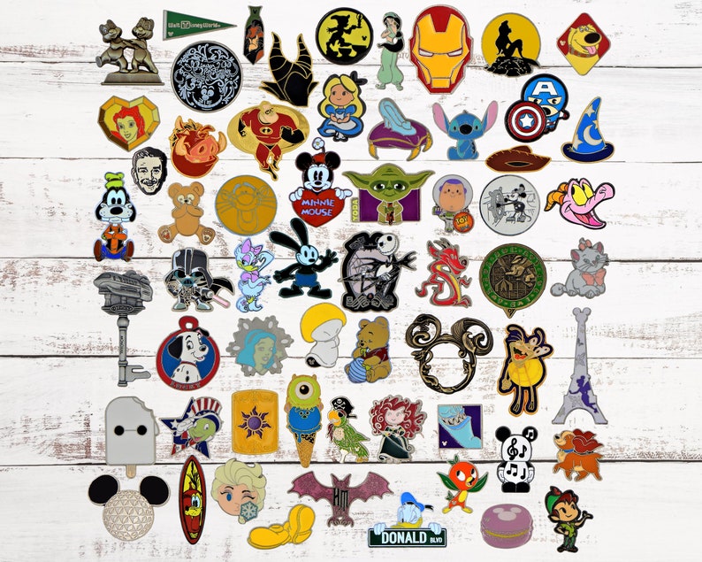 50 Disney Trading Pins Assorted Pin Lot ~ Brand New Pins ~ No Doubles ...