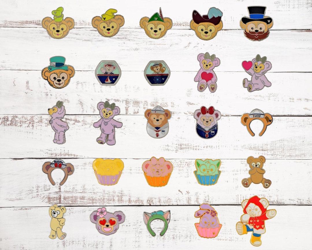 Duffy the Bear 5 Assorted Trading Pins Disney California Adventure ...