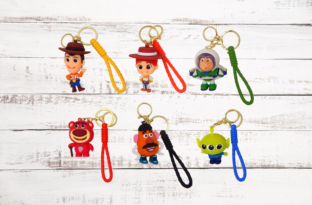 Disney Toy Story Themed Keychain Bag Clip Characters Rubber 3D With ...