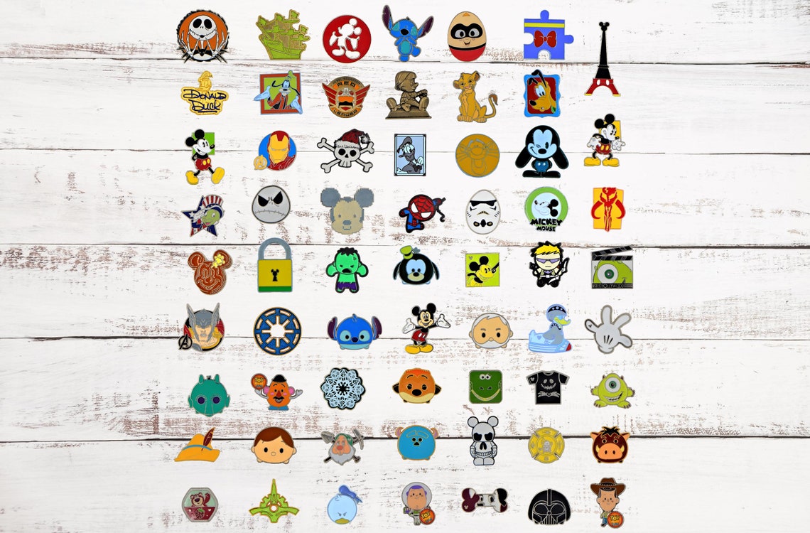 50 Boy Themed Disney Pin Lot Randomly Assorted Park Trading Pins Brand ...