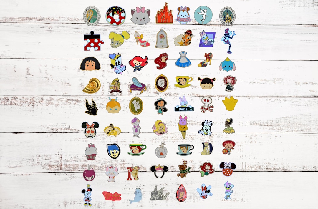 25 Girl Themed Disney Pin Lot Randomly Assorted Park Trading Pins Brand ...