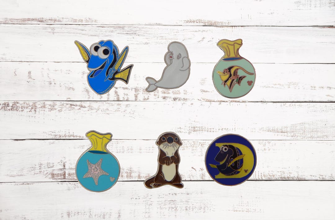 Finding Nemo / Dory Themed 5 Pin Starter Set Disney Park Trading Pins ...