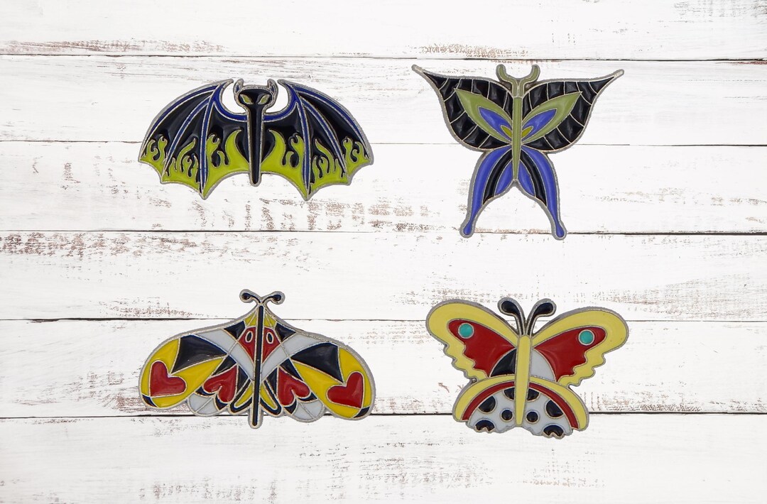 4 Villain Butterfly Themed Collection Pin Set Disney Park Trading Pins ...