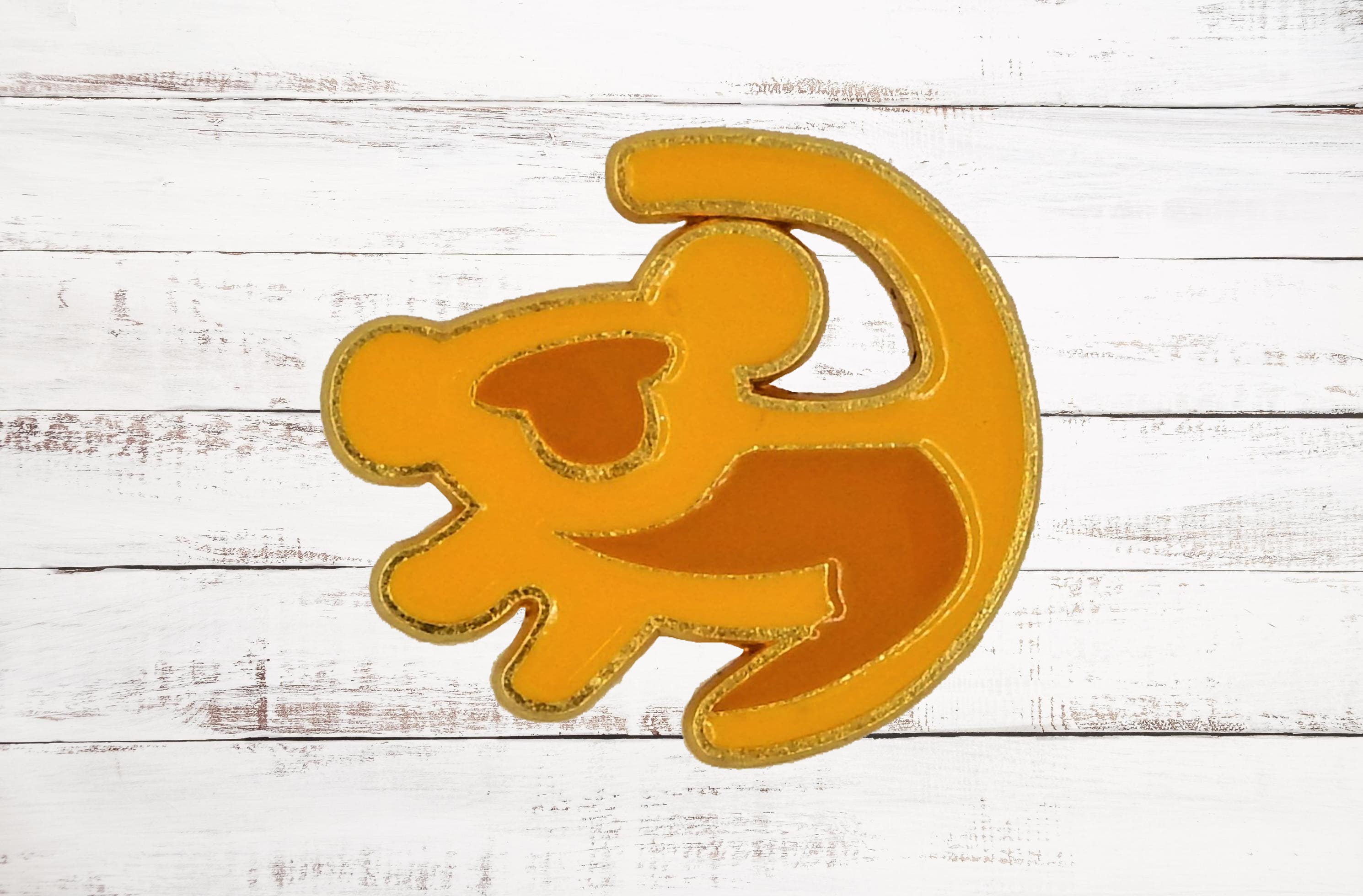 The Lion King ~ Simba Icon Wall Drawing Individual Disney Park Trading ...