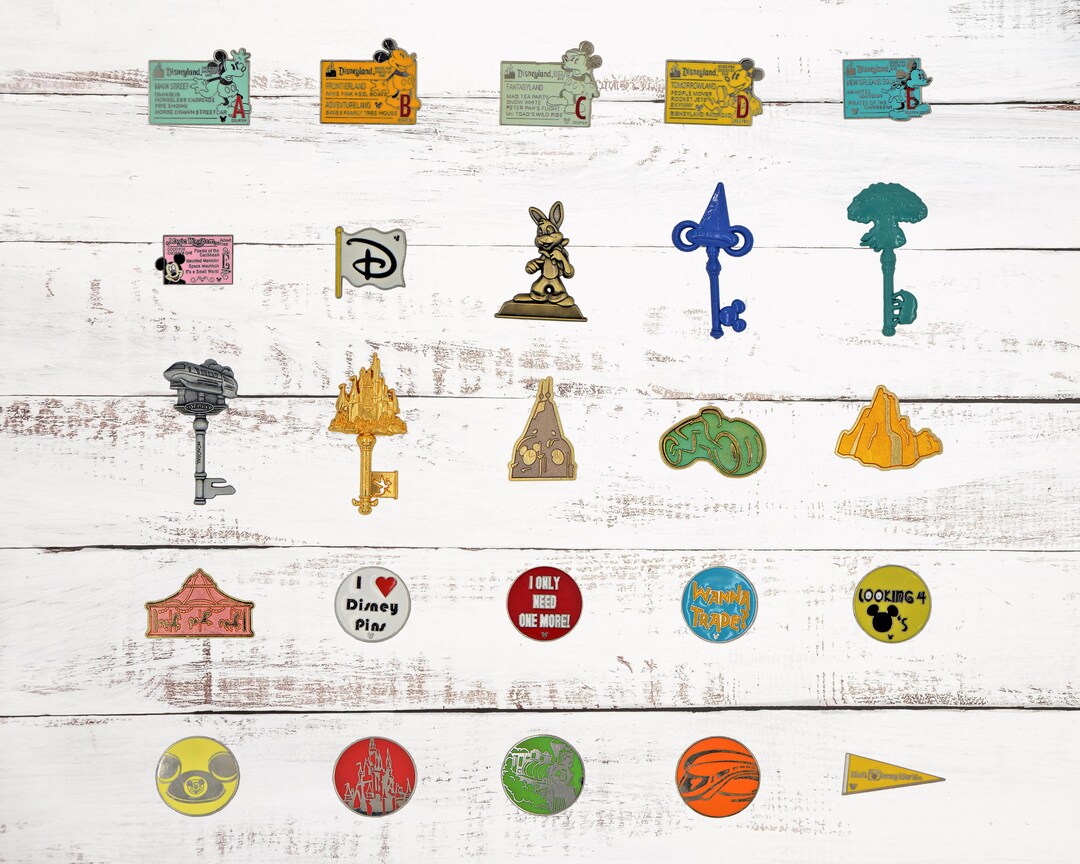 Disney Park 5 Pin Set Walt Disney World Trading ~ Randomly Assorted ...