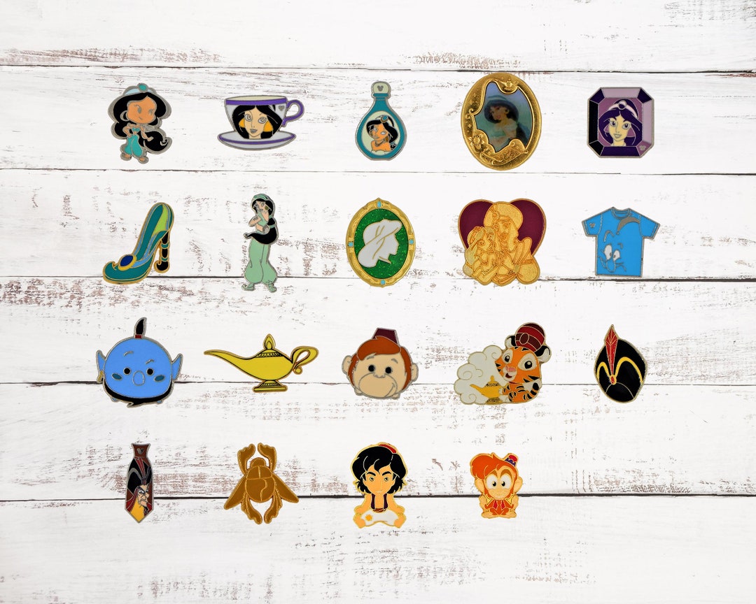 Jasmine From Aladdin Set W/ 5 Disney Park Trading Pins Randomly ...