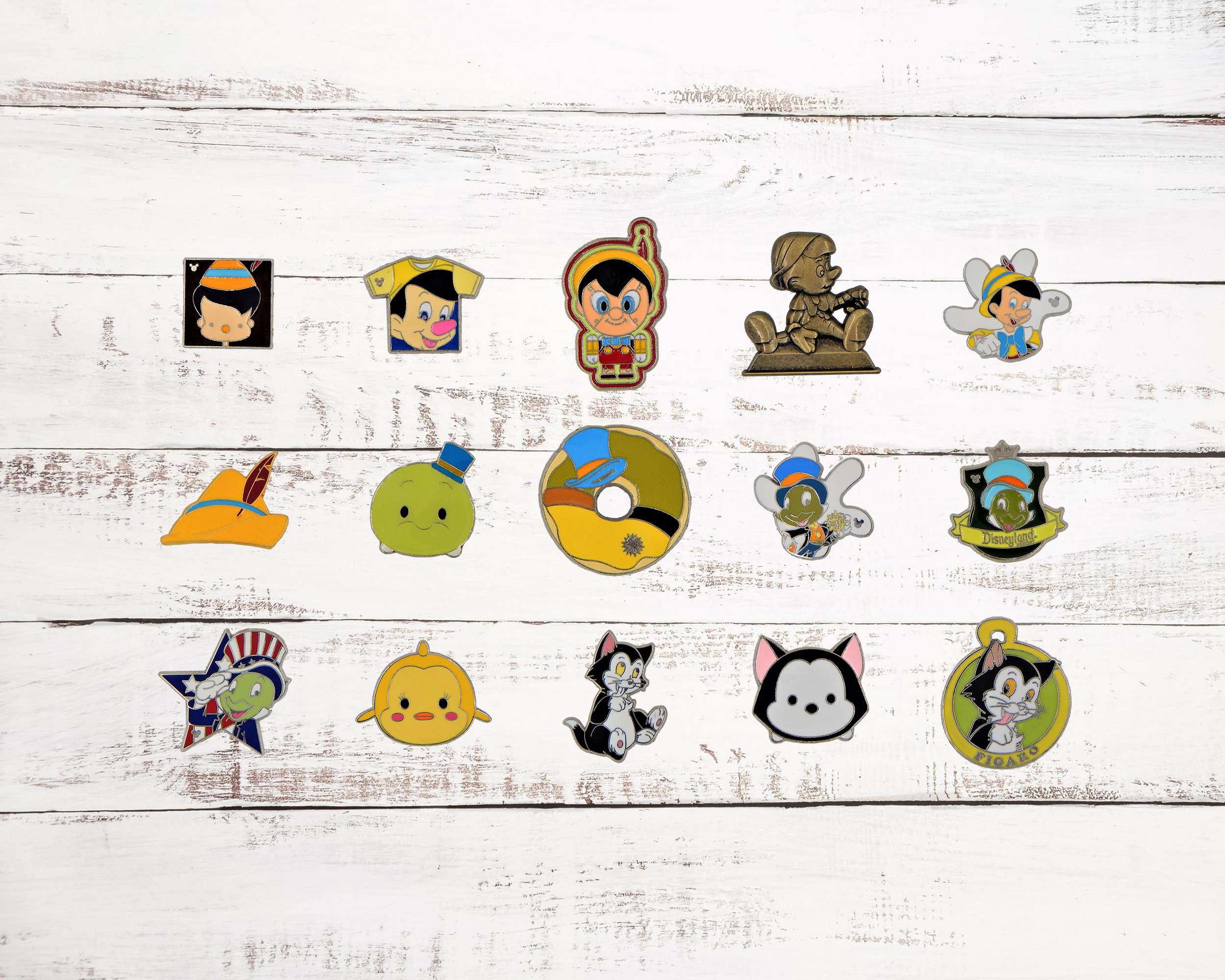 Pinocchio Themed 5 Disney Trading Park Pins Set Randomly - Etsy