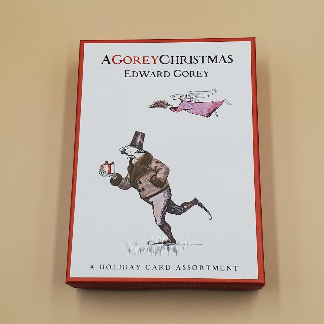 Edward Gorey Holiday Card Box of 16 Cards Agoreychristmas Quirky Funny ...