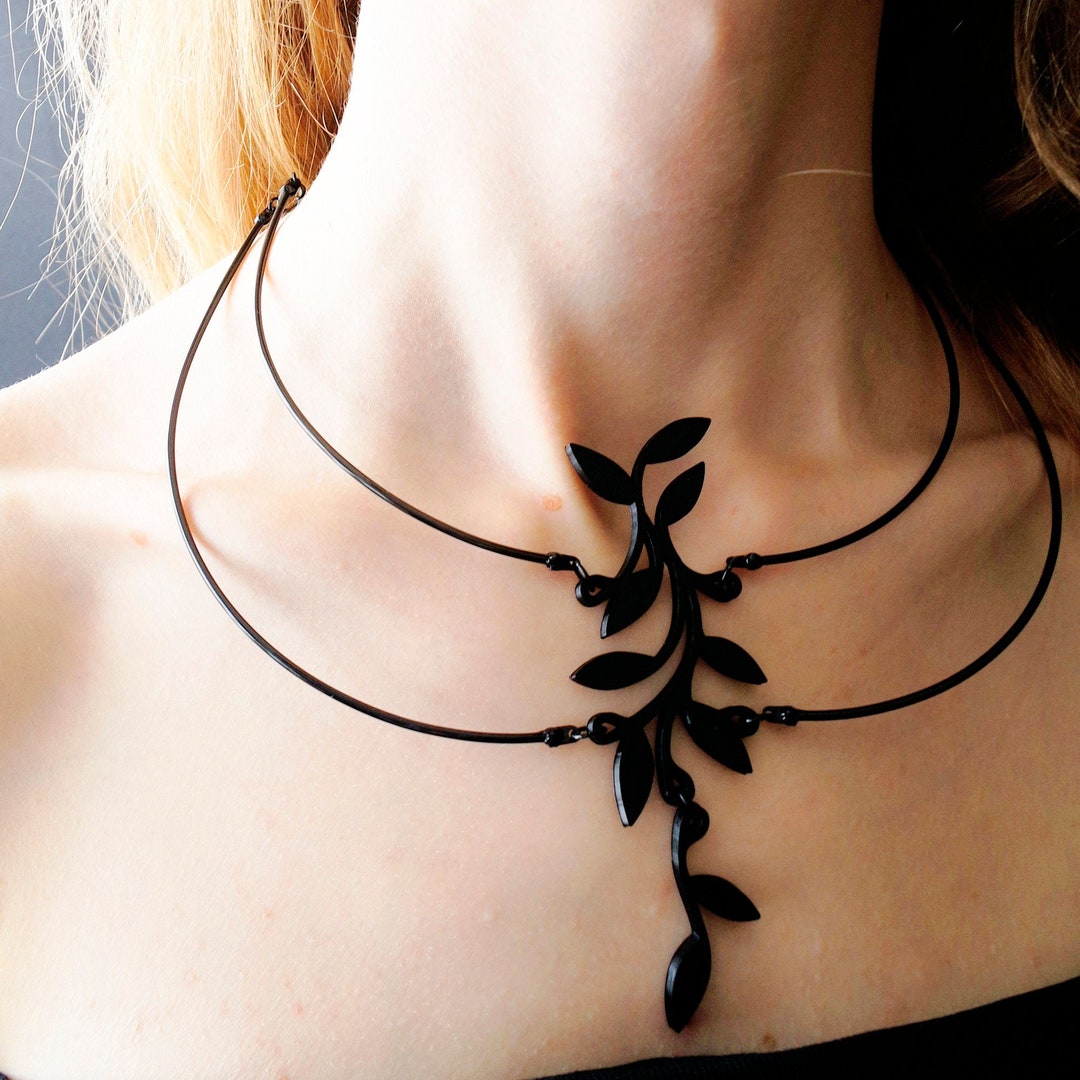 Articulated Two-line Necklace. Leaves Collection. 3D Printed - Etsy