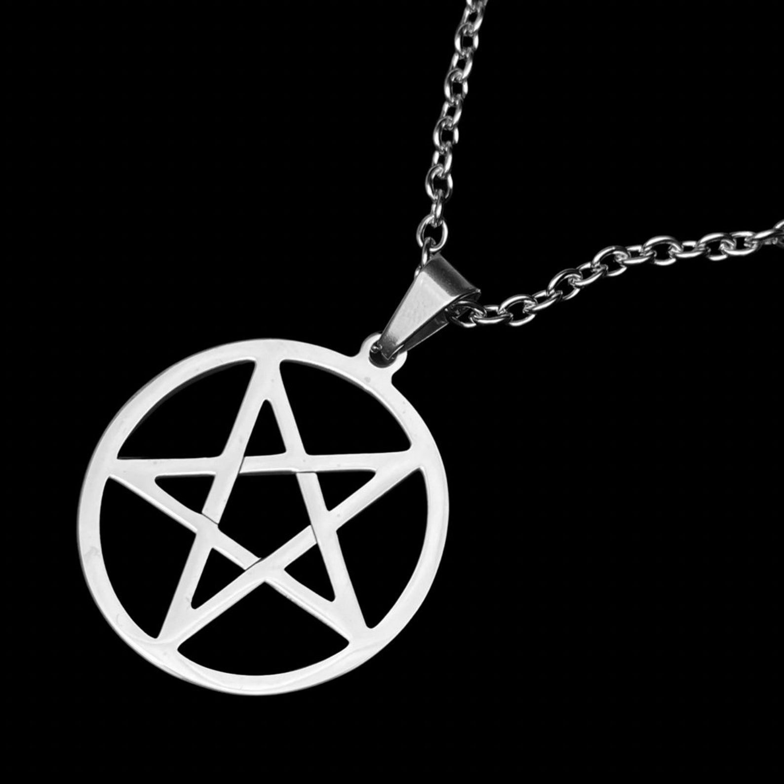Inverted Pentacle Necklace | Stainless Steel | Gothic & Occult ...