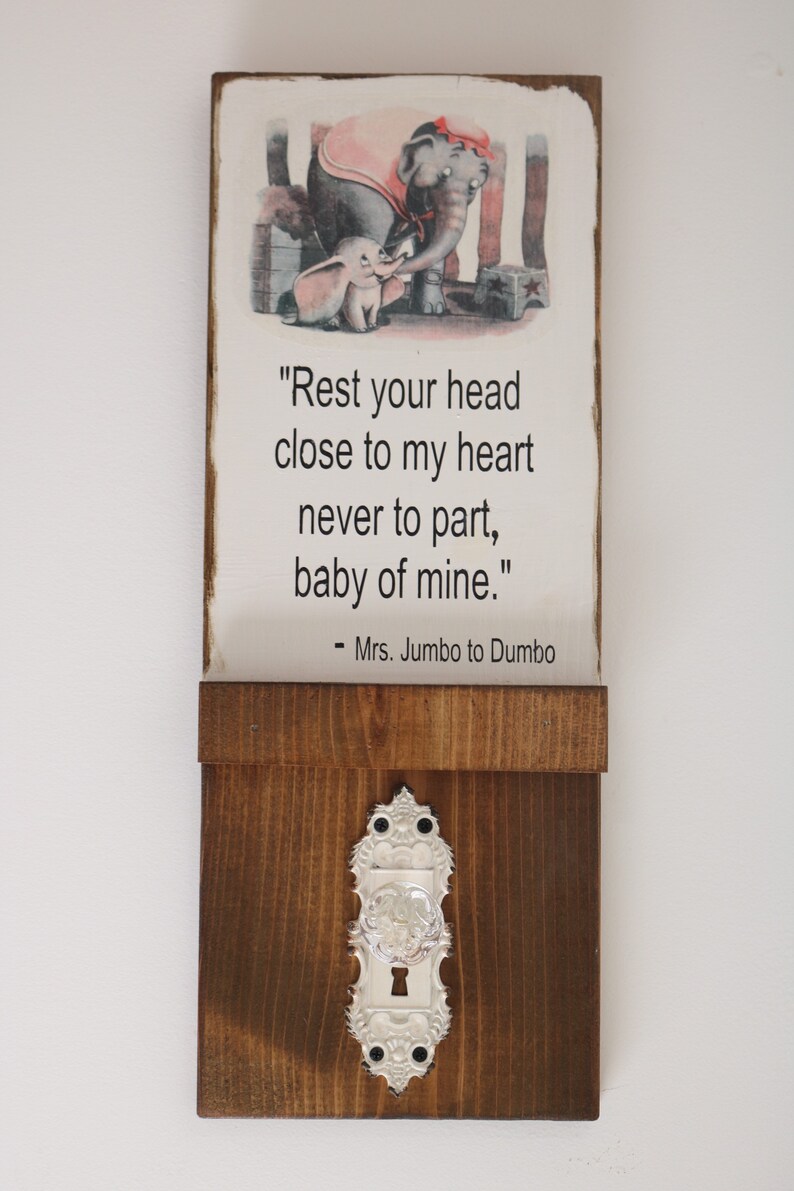 Vintage Dumbo Nursery Diaper Bag Holder or Coat Rack Nursery - Etsy