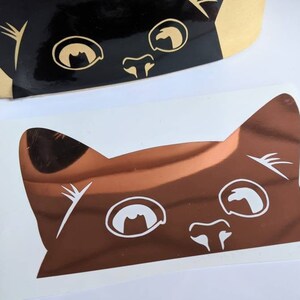 Peeking Cat Decal, Vinyl Cat Stickers, Cat Decals for Car, Cat Decals ...