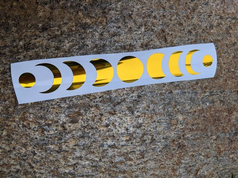 Gold Moon Decal, Moon Phase Sticker, Moon Bumper Sticker for Car ...