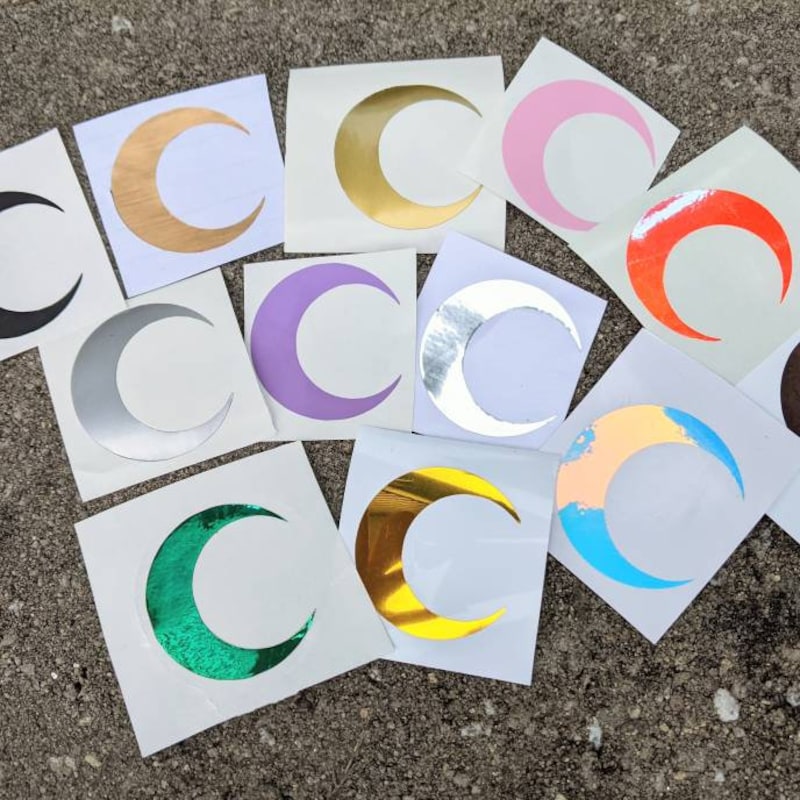 Crescent Moon Decal - Etsy