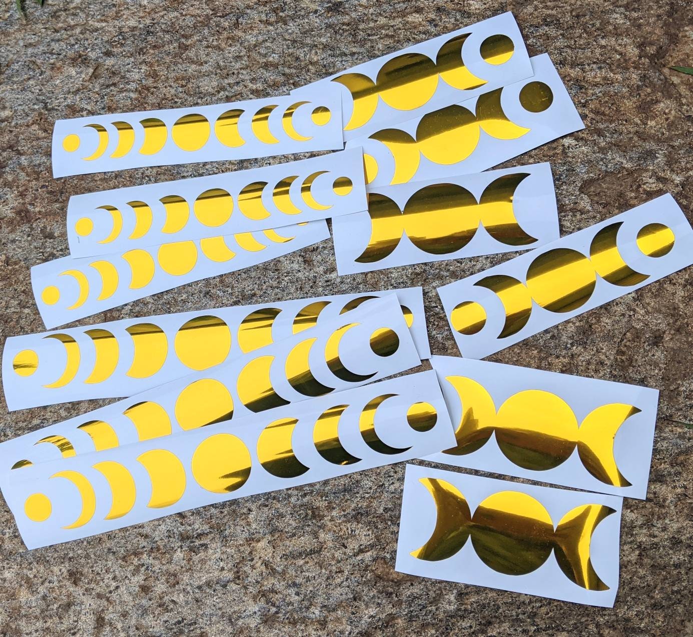 Gold Moon Decal, Moon Phase Sticker, Moon Bumper Sticker for Car ...