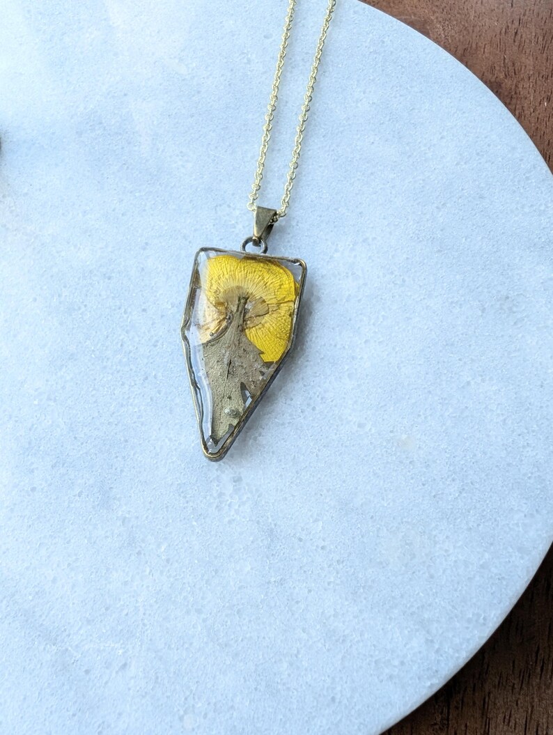 Wildflower Necklace, Real Pressed Flower Necklace, Cottagecore Gifts ...