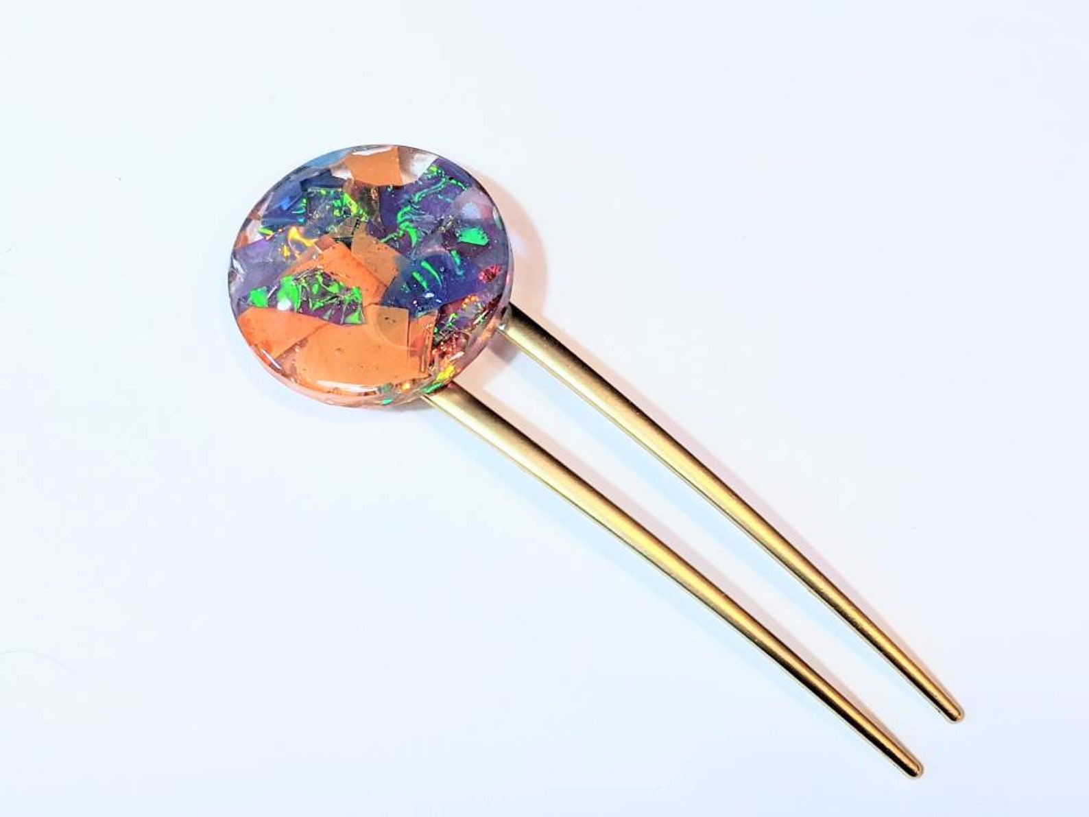 Moon Hair Stick, Opalescent, Opal Hair Stick, Hair Sticks for Long Hair ...